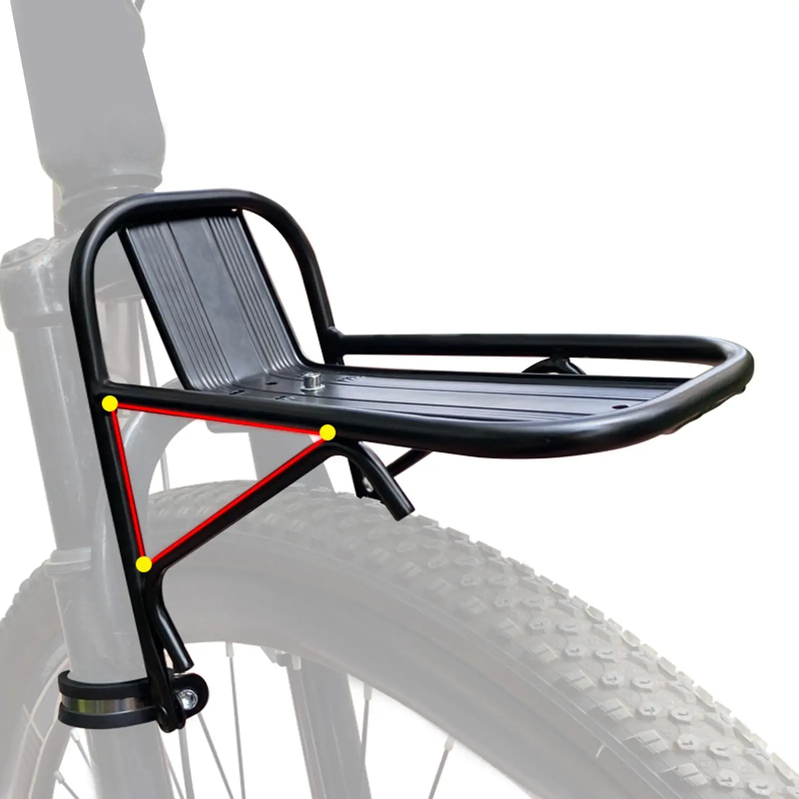 Bike-Front-Carrier-Rack-Cargo-Pannier-Lightweight-Bicycle-Front-Fork ...