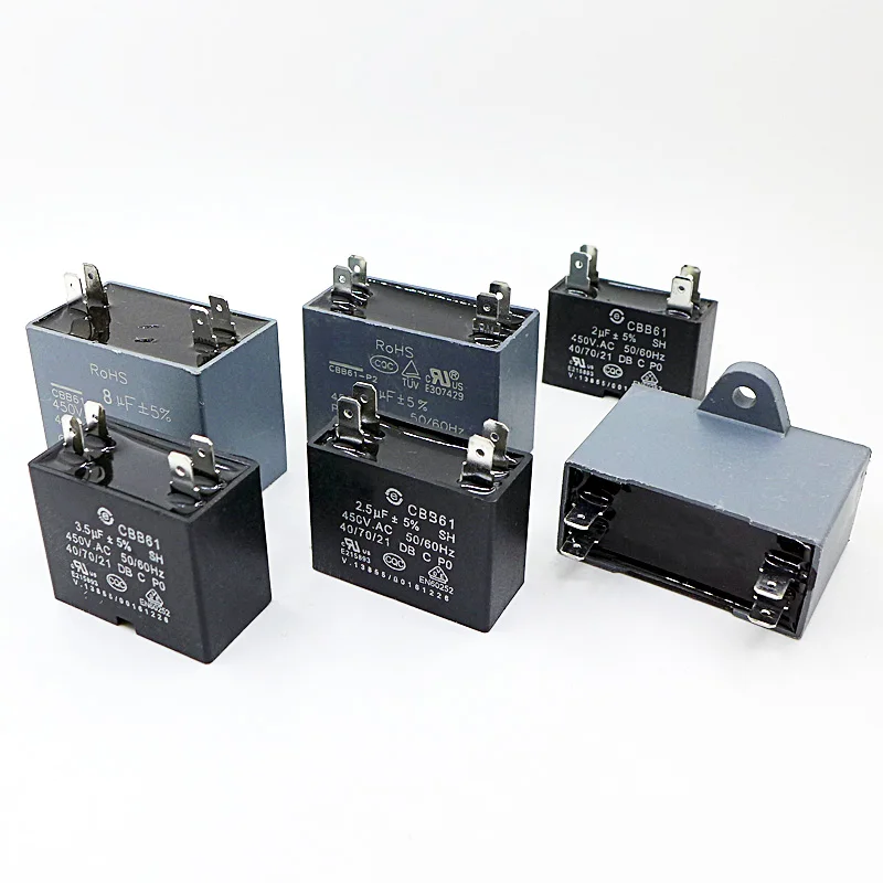 1PCS CBB61 Air Conditioning Fan Capacitor 1.2/1.5/2/2.5/3/3.5/4/4.5/5 ...
