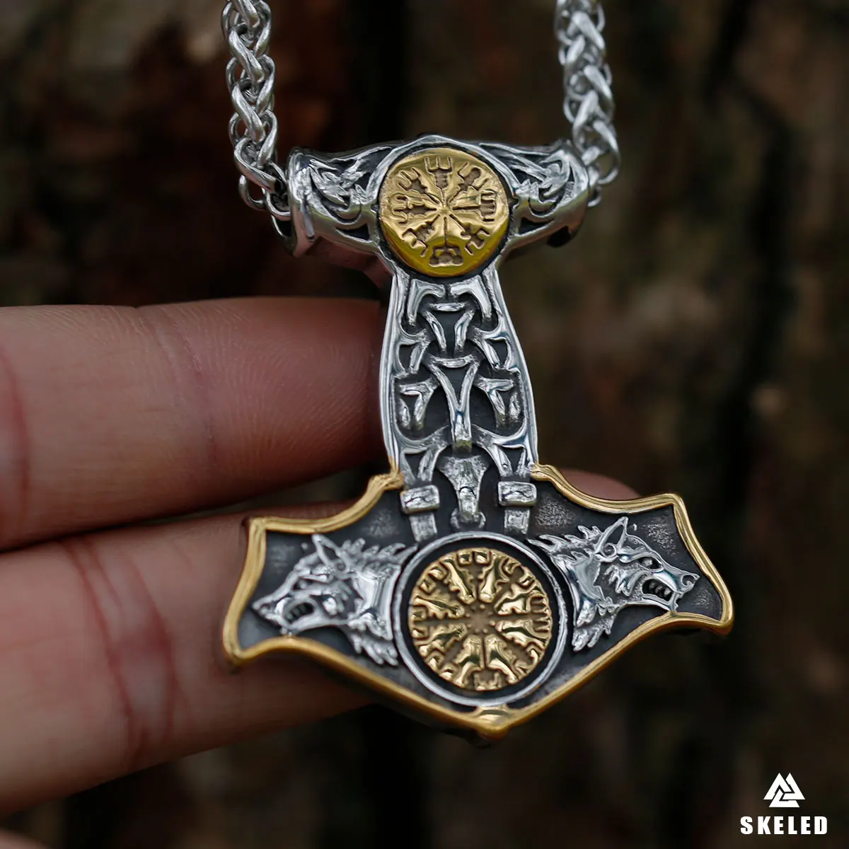Stainless Steel Pendant Necklace | Viking Thor Hammer Necklace ...