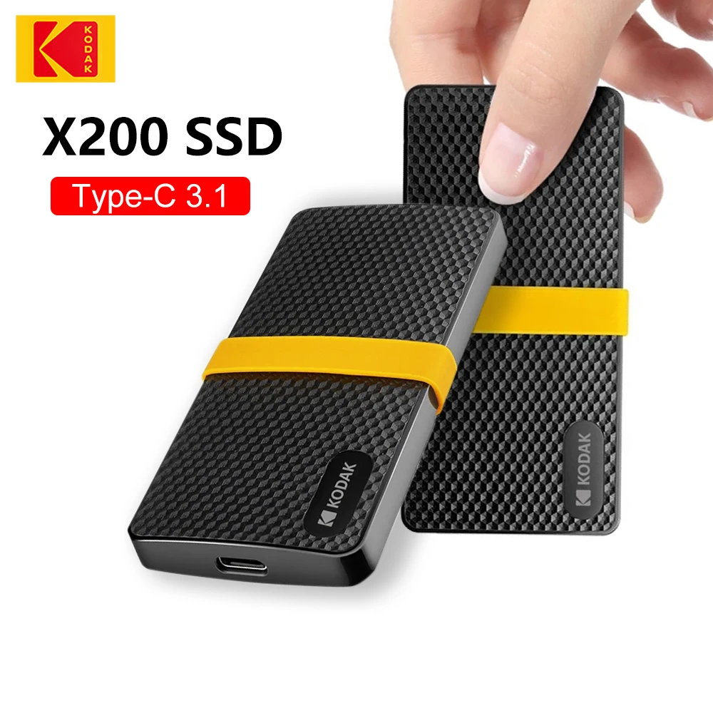KODAK-X200-Portable-SSD-1TB-Type-C-USB3-1-External-Drive-Hard-Disk ...