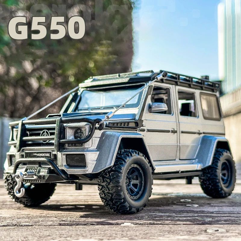 1:24 벤츠 G550 모험 4x4 ² 합금 캐스트 장난감 자동차 모델, 소리와 빛, 어린이 장난감, 수집품, 생일 선물| | - AliExpress