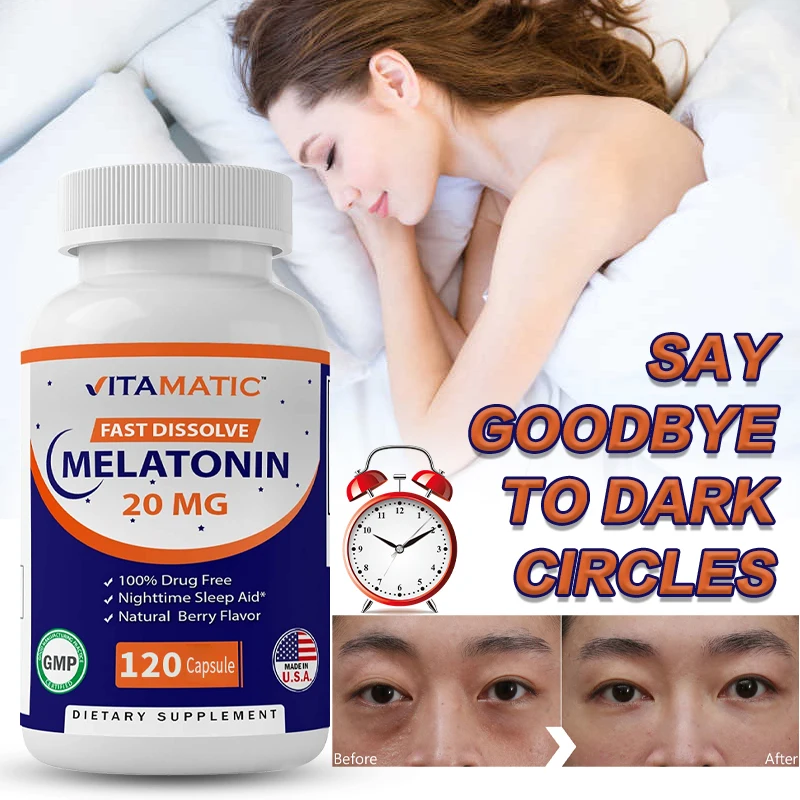 High-Potency-Melatonin-20mg-Tablets-Natural-Sleep-Aid-with-Natural ...