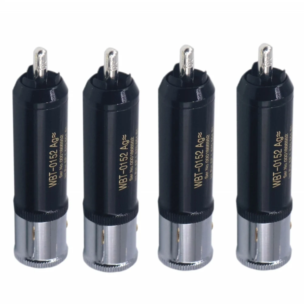 HIFI-WBT-0152Ag-Pure-Copper-Silver-Plated-Connector-WBT-RCA-Plugs-Audio ...