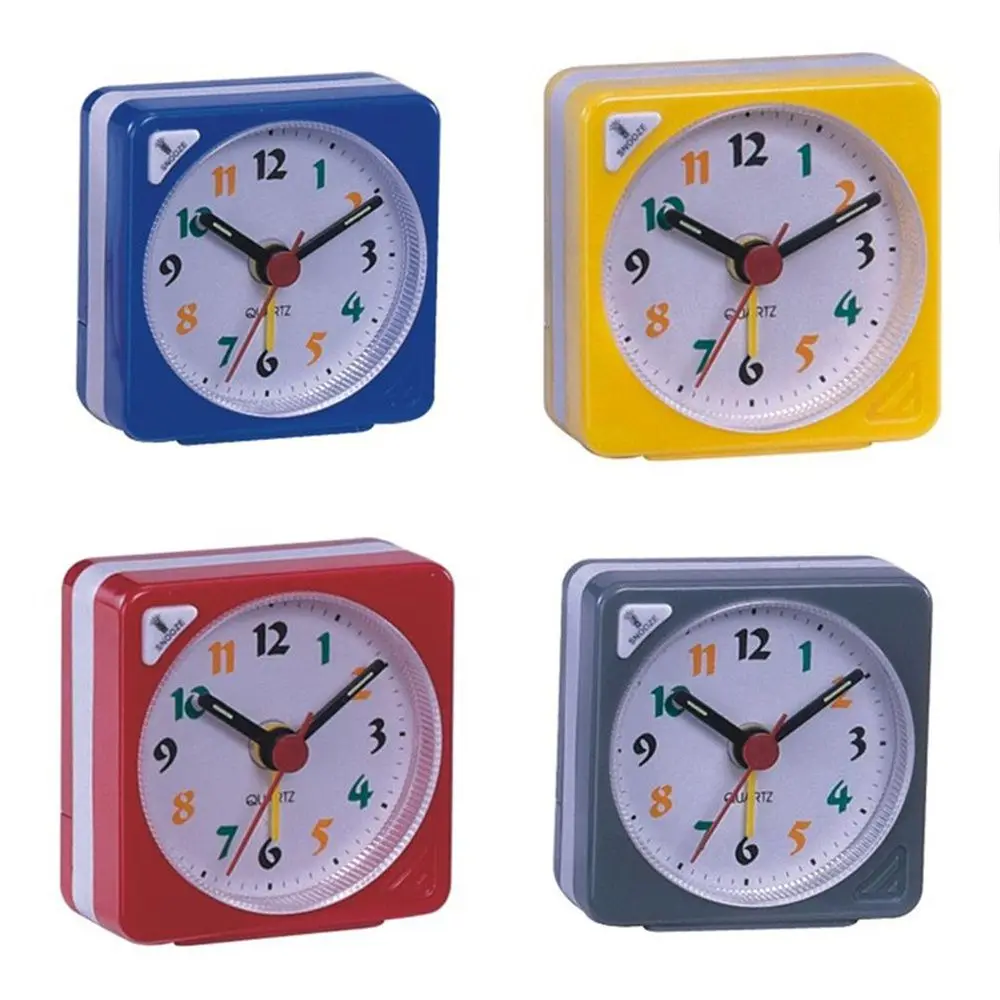Simple Travel Alarm Clock No Tick Number Clock Bedside Clocks Home ...