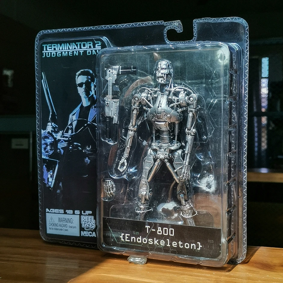 NECA The Terminator Endoskeleton PVC Action Figure Model Toy Display ...