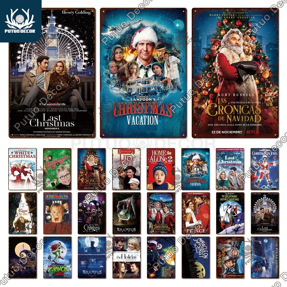 Putuo-Decor-Christmas-Movie-Metal-Poster-Vintage-Tin-Sign-2022-New ...