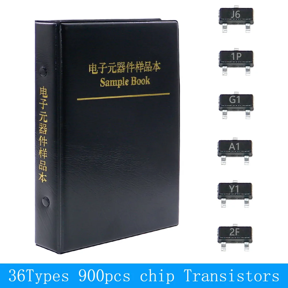 900Pcs-36Values-Chip-Transistor-Assortment-Kit-Sample-Book-S8050-S9014 ...