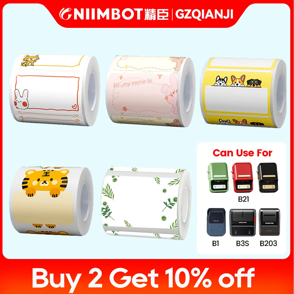 NIIMBOT-B21-B1-Mini-Printer-Label-Sticker-Anti-Oil-Waterproof-Tear ...