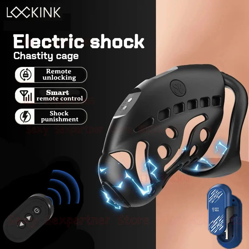 Smart Remote Control Chastity Cage Men'S Cb Bracelet Couples Flirt Penis Lock Conditioning ...