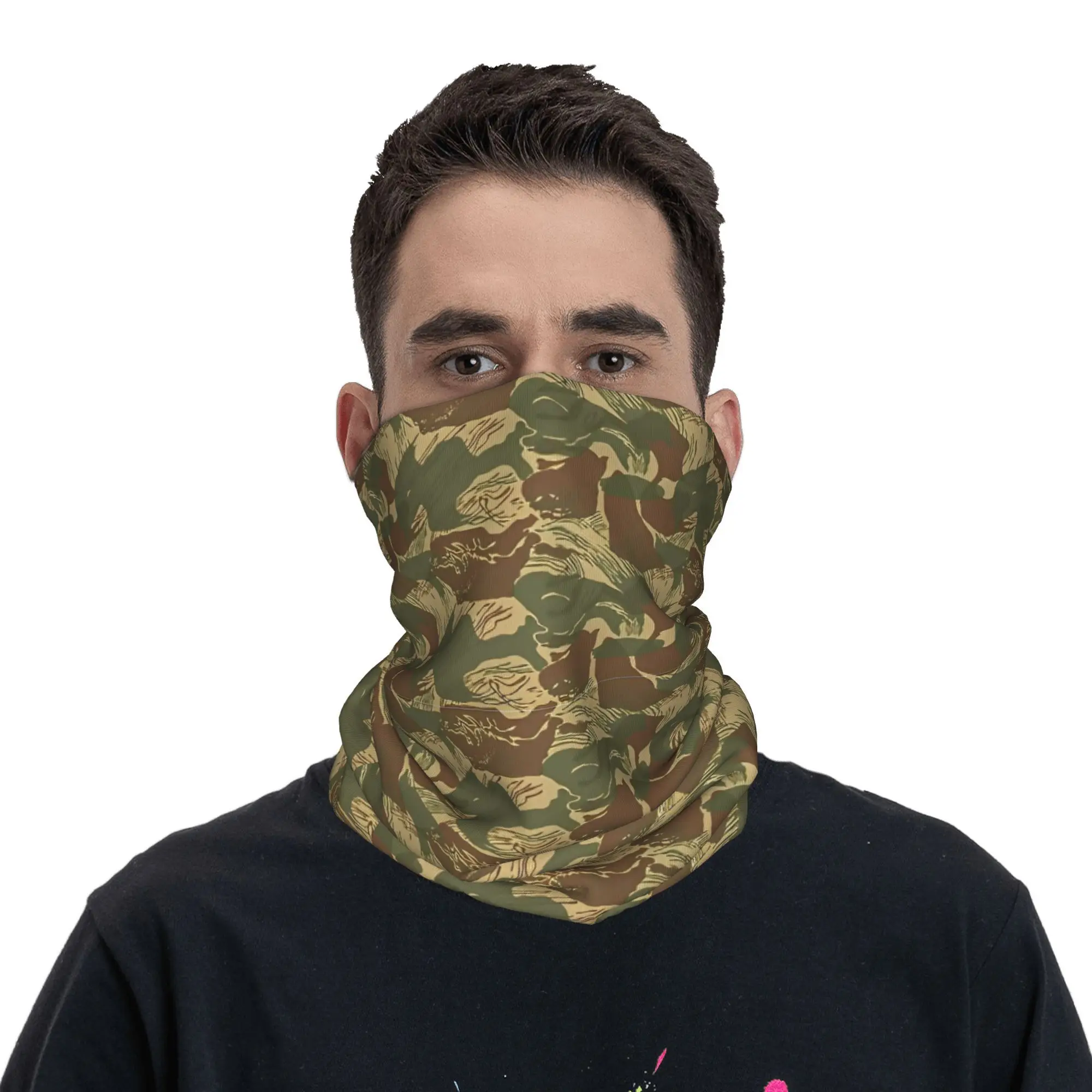 Outdoor Sports Balaclava Rhodesian Army Camo Pattern Cycling Mask Soft ...