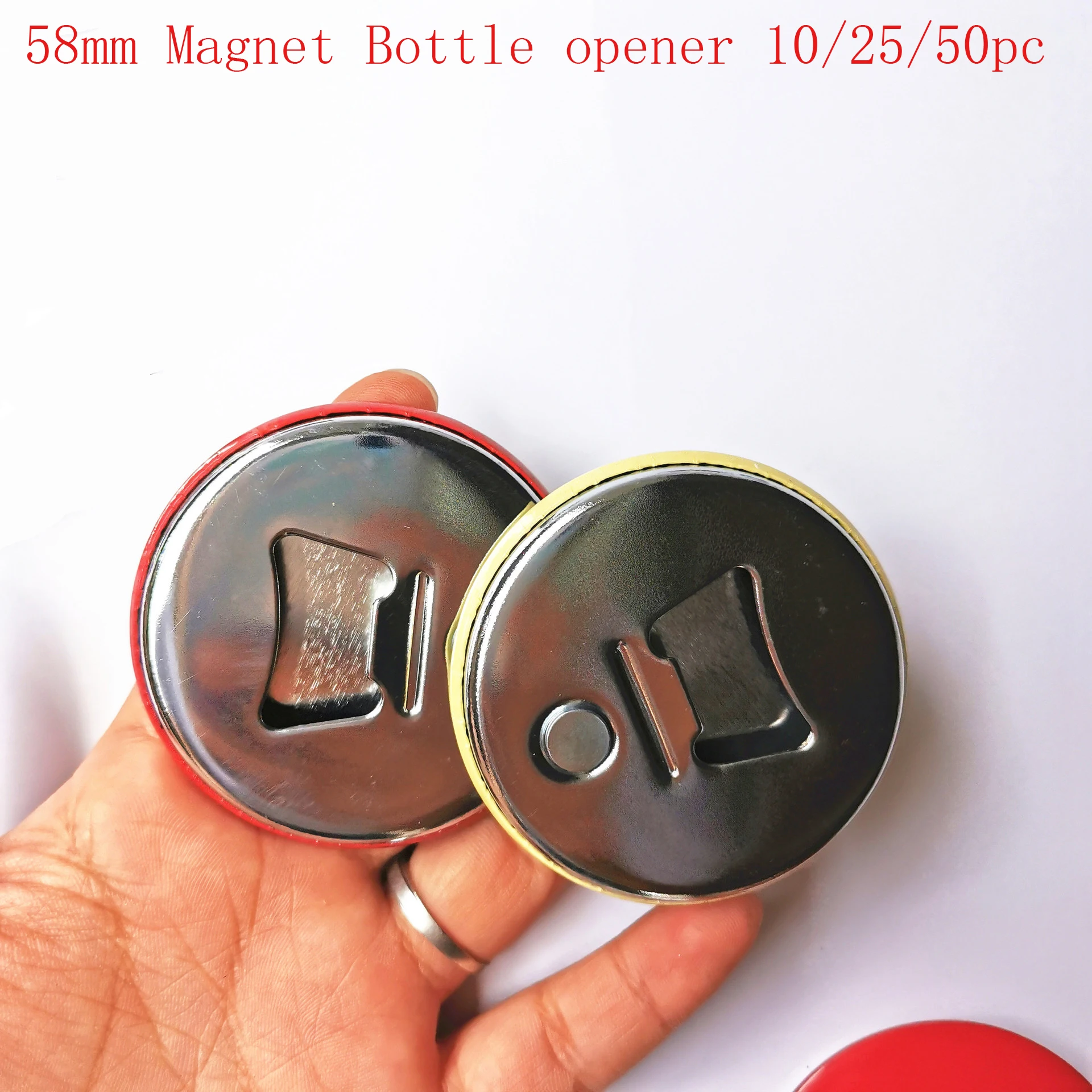 58MM-10-25-50-Sets-Magnetic-Bottle-Opener-Tinplate-Bottle-Opener-Fridge ...