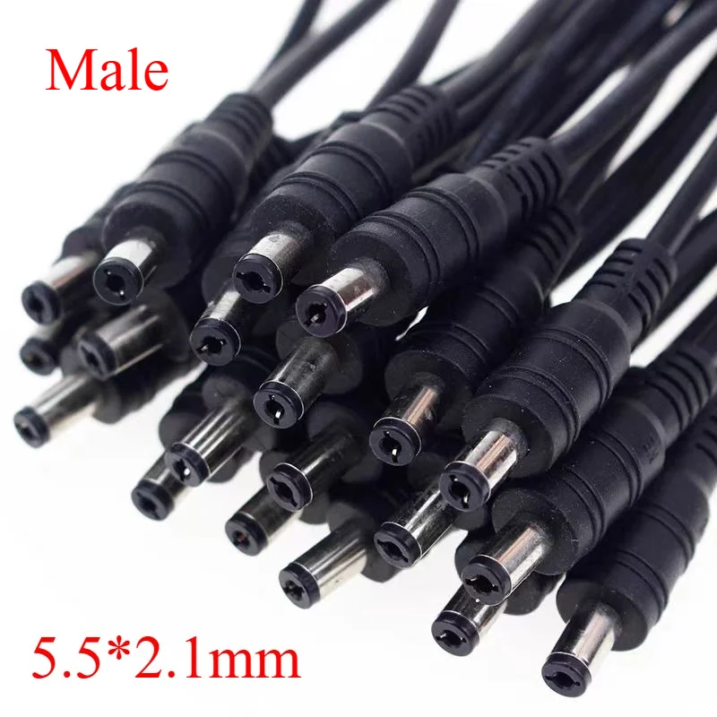 DC-Power-Pigtails-Cable-22AWG-Female-Male-5-5mm-x-2-1mm-Connector-For ...