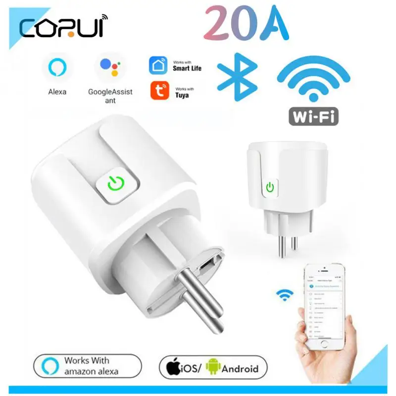 COEUI-20A-EU-WIFI-Smart-Plug-Bluetooth-Wireless-Remote-Control-Socket ...