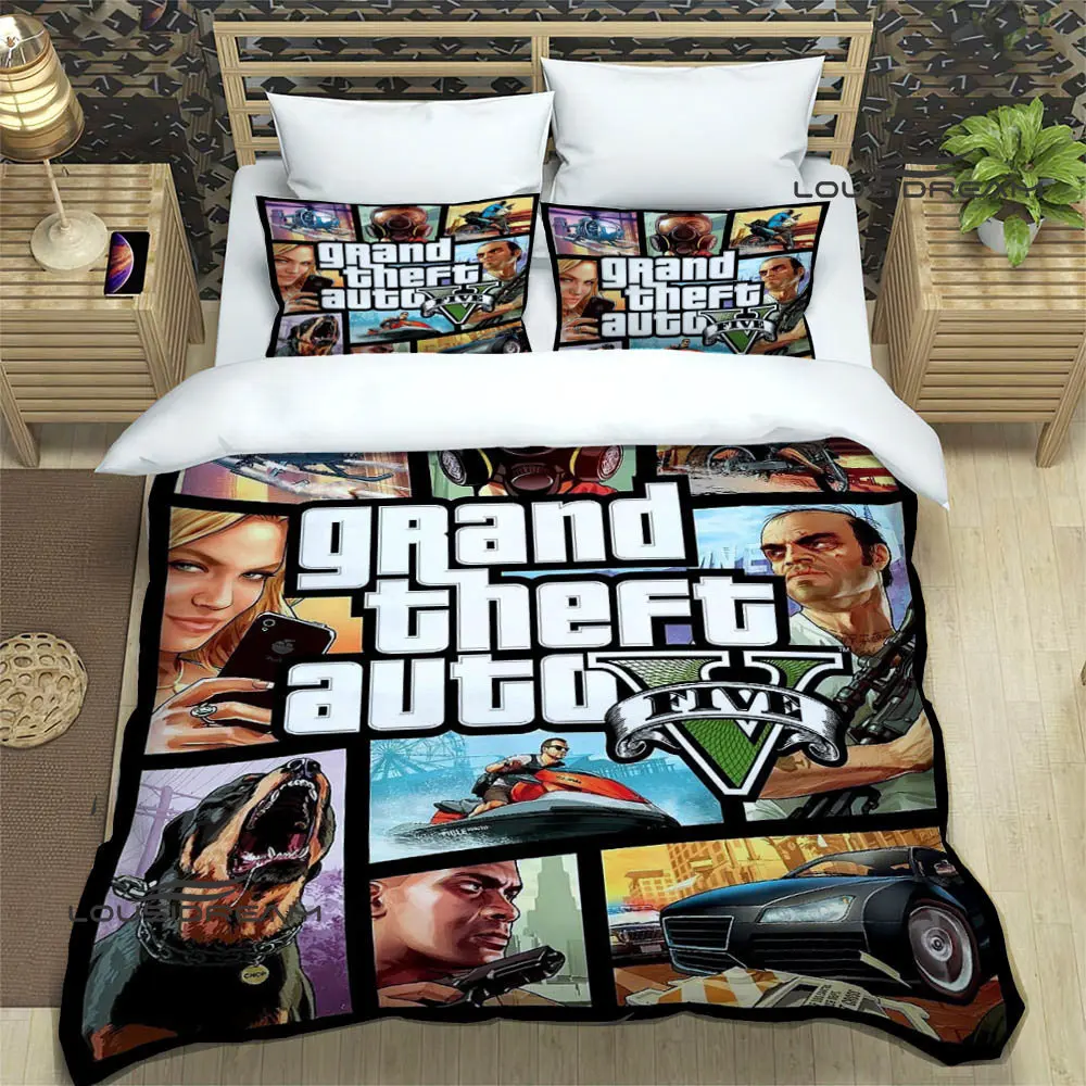 Grand-theft-auto-impresso-Bedding-Sets-requintado-cama-suprimentos ...