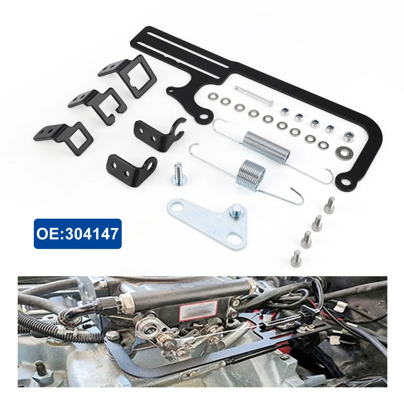304147 EZ-EFI Cable Mount Kit Carburetor Throttle Cable Mount Bracket ...