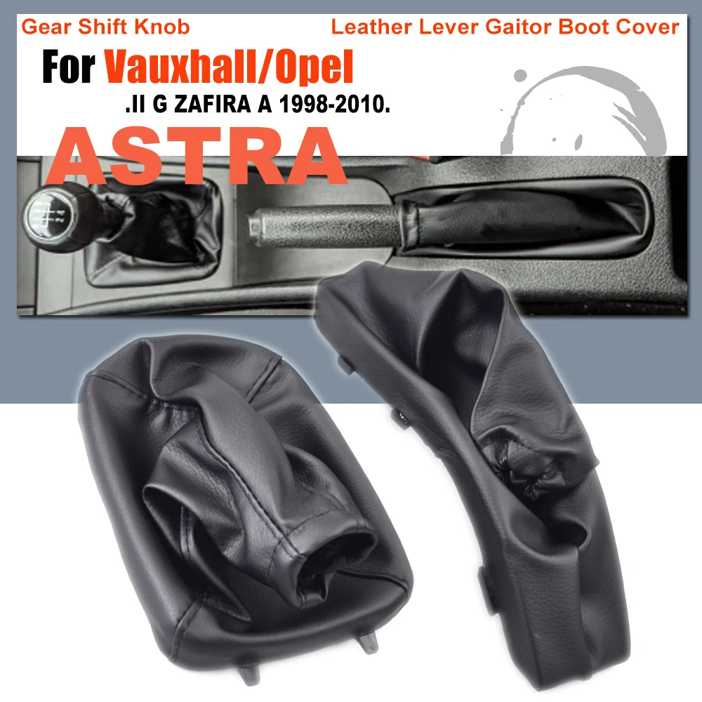 New Gear Lever Shift Knob Dust Cover PU Leather Handbrake Gaiter Boot ...