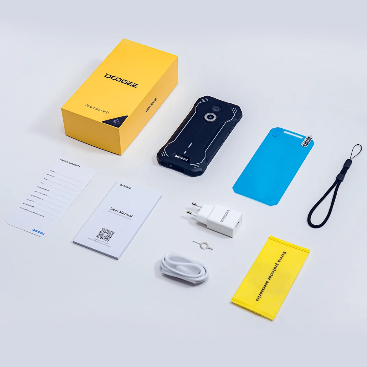 DOOGEE S51 Rugged 4G Smartphone 4GB 64GB 12MP AI Double Camera 6.0 Inch ...