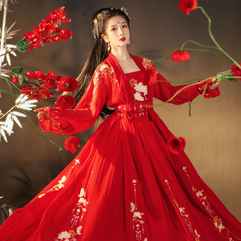 XinHuaEase-Red-Hanfu-Women-s-Ancient-Chinese-Costume-Traditional ...
