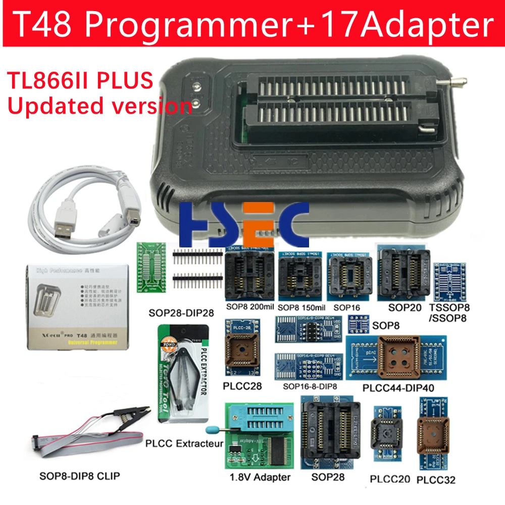 100% Original t48 programmer xgecu /TL866II PLUS universal programmer ...
