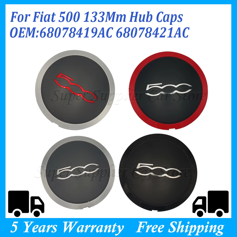 51884863-For-Fiat-500-Hubcap-Wheels-Centre-133Mm-Hub-Caps-68078421AC ...