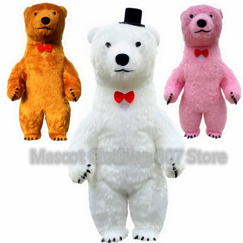 Polar Bear Mascot Inflatable Clothing 2m/2.6m/3m Birthday Party Role ...