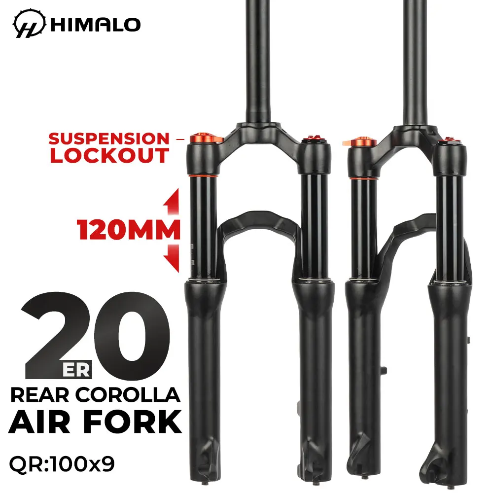 HIMALO-20inch-air-suspension-fork-for-Kids-bike-Back-Crown-100-9MM-QR ...