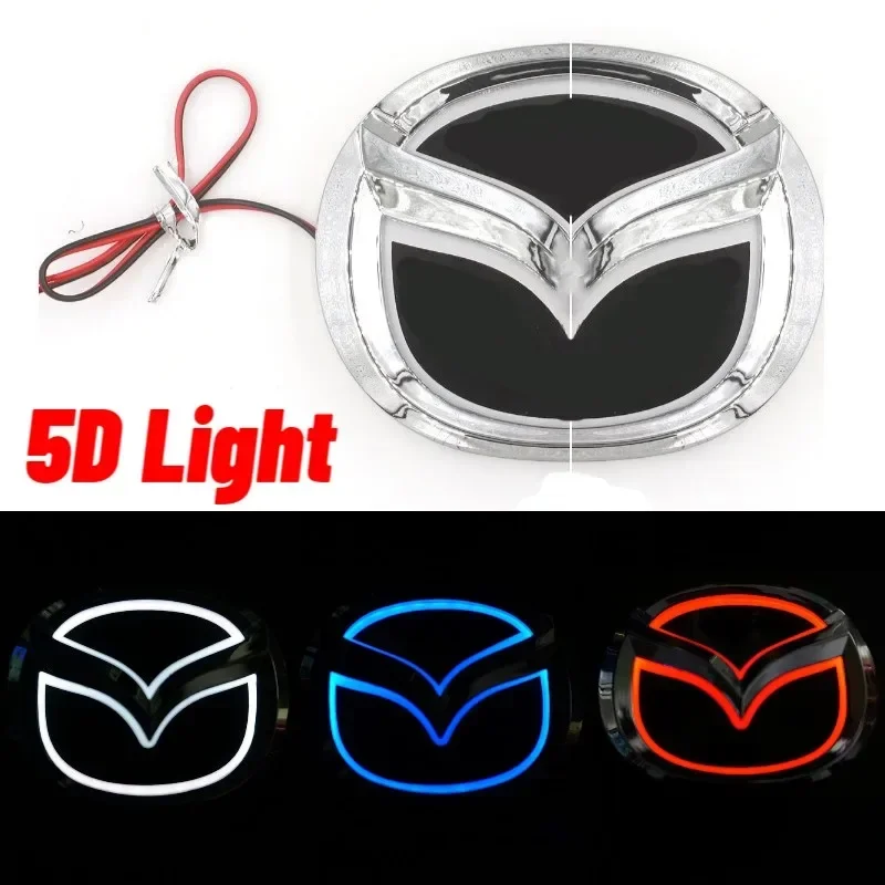 Car Styling LED Rear Emblem Light Decal for Mazda Logo 2 3 6 CX7 8 CX5 ...