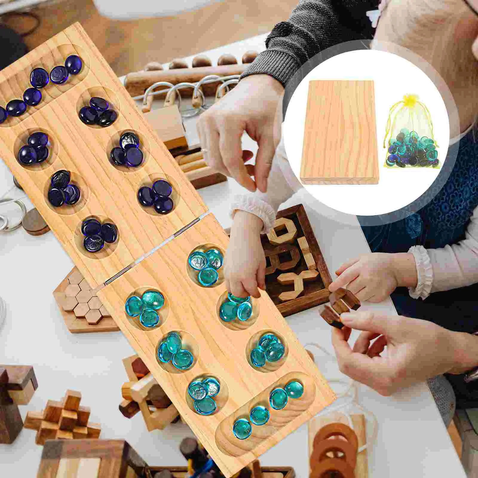 1-Set-Mancala-Board-Game-Folding-Mancala-Board-Mancala-Plaything ...