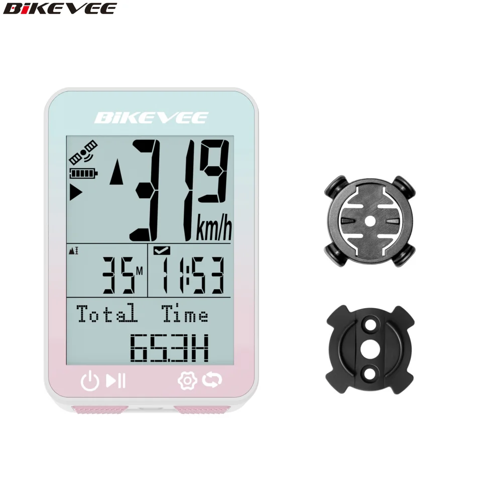 Newest Multilanguage Wireless GPS Bicycle Computer MPH KM/H Bike ...