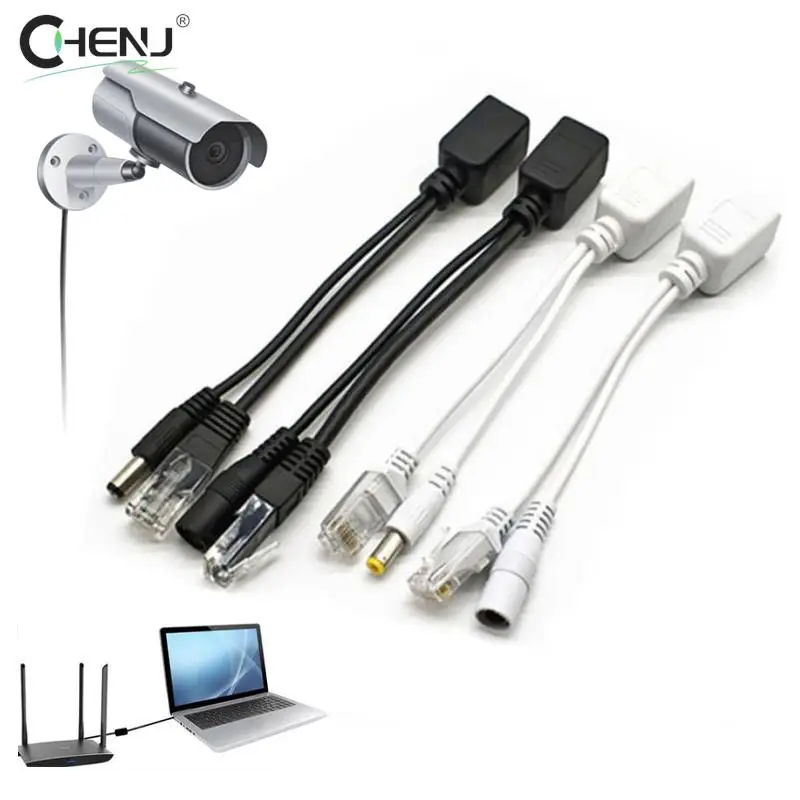 POE-Converter-Power-Cord-RJ-45-Network-Interface-Adapter-Cable-DC-12v ...