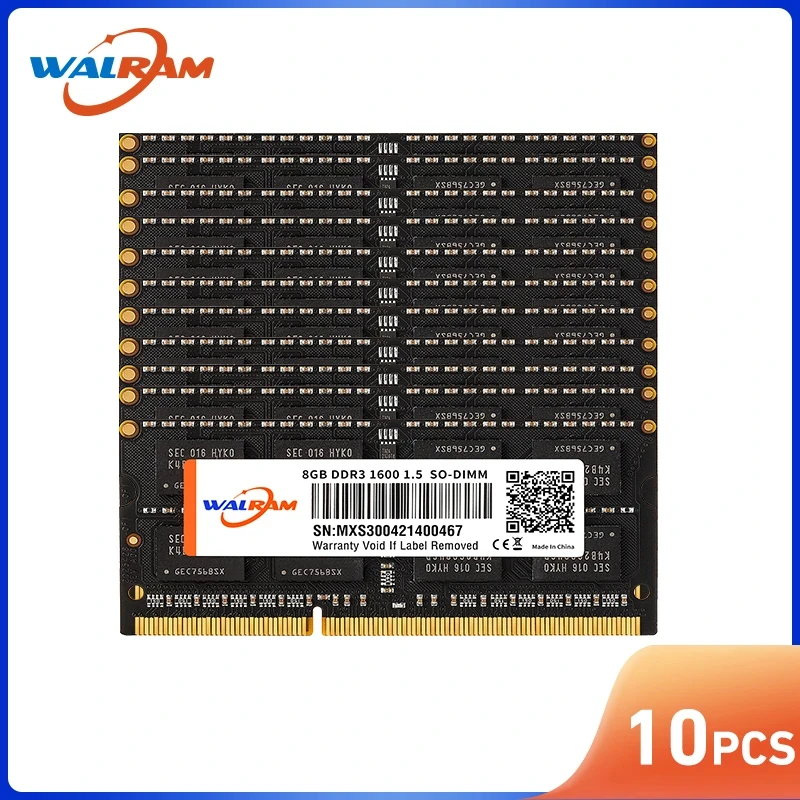 10PCSWALRAM-DDR3-4gb-8gb-1333MHz-1600MHz-1866MHz-204pin-Sodimm-Notebook ...