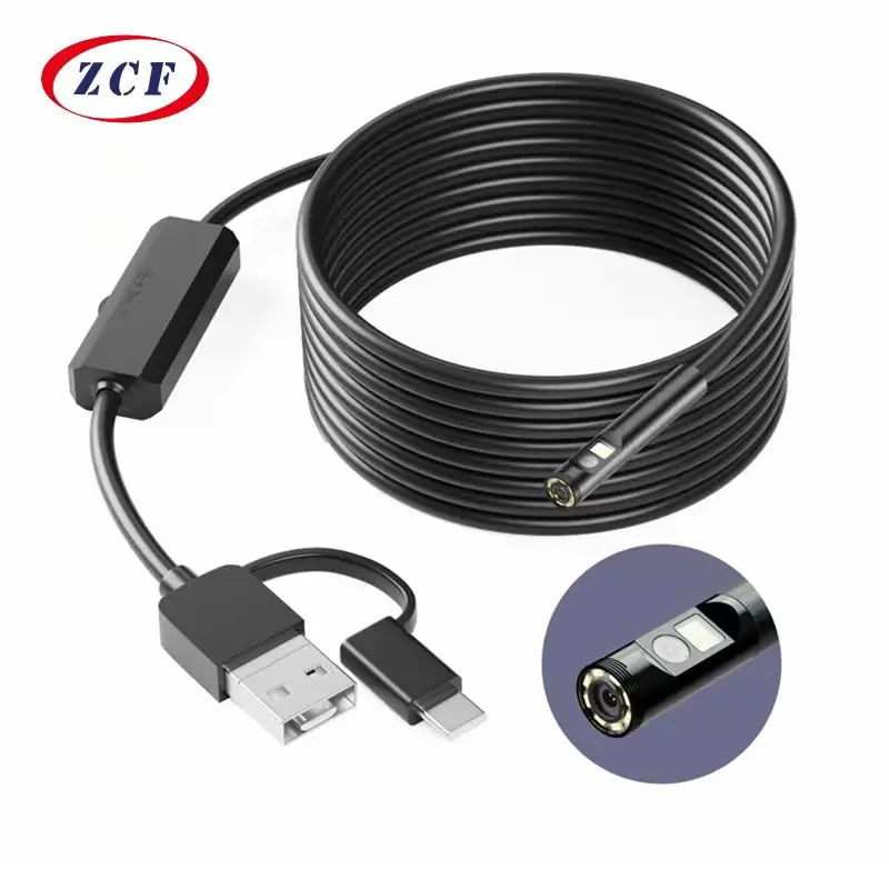 Android Endoscope Dual Camera HD1080P 3in1 Micro USB Type-c 8MM 5.5MM ...