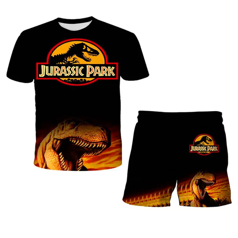 Fashion-Boys-Girls-Summer-Jurassic-World-Dominion-Clothes-Sets-Children ...