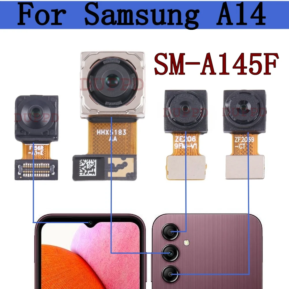 Front Rear Camera Module For Samsung Galaxy A14 4G A145F Wide Back ...