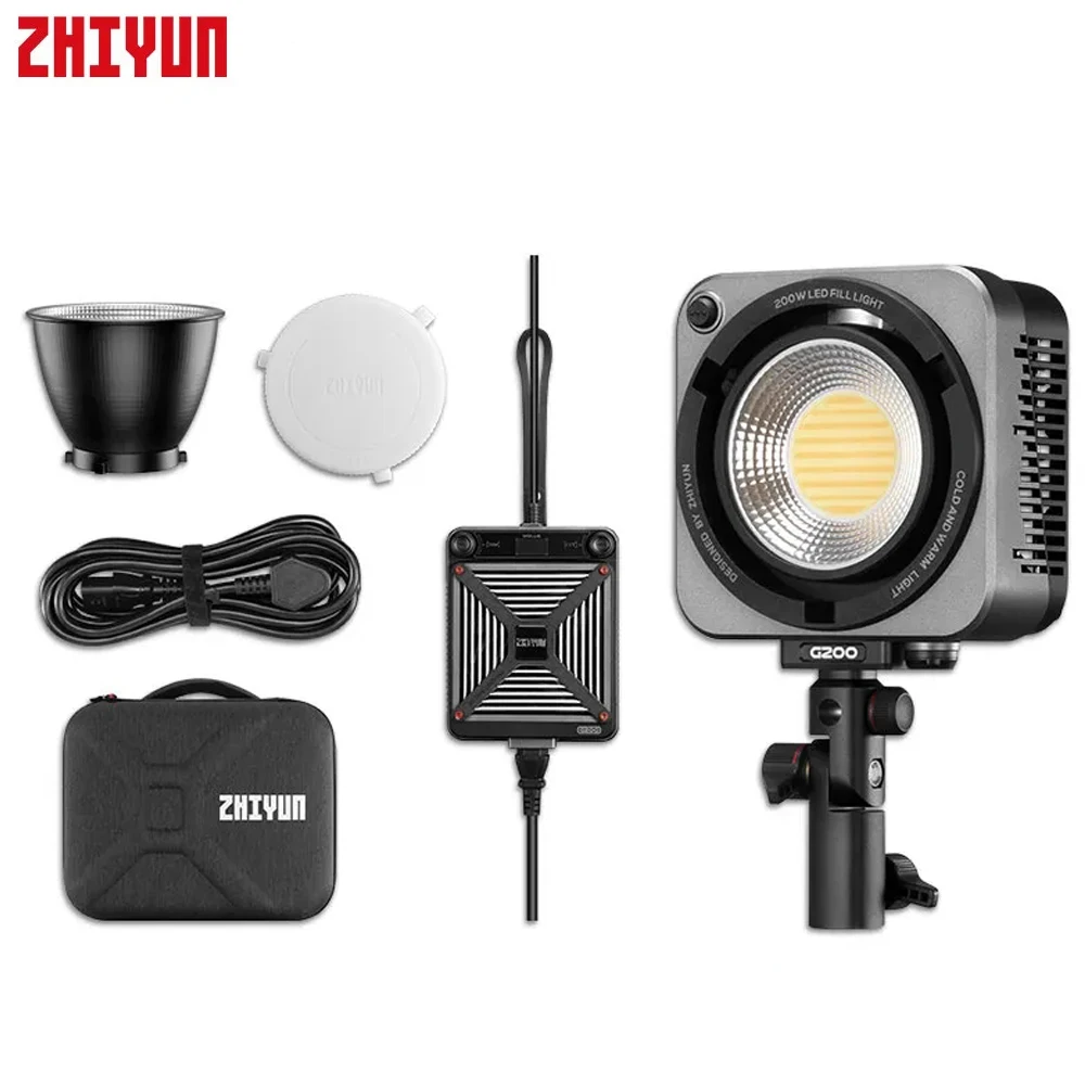 ZHIYUN-MOLUS-G200-300W-COB-LED-Light-2700K-6500K-Photography-Lighting ...