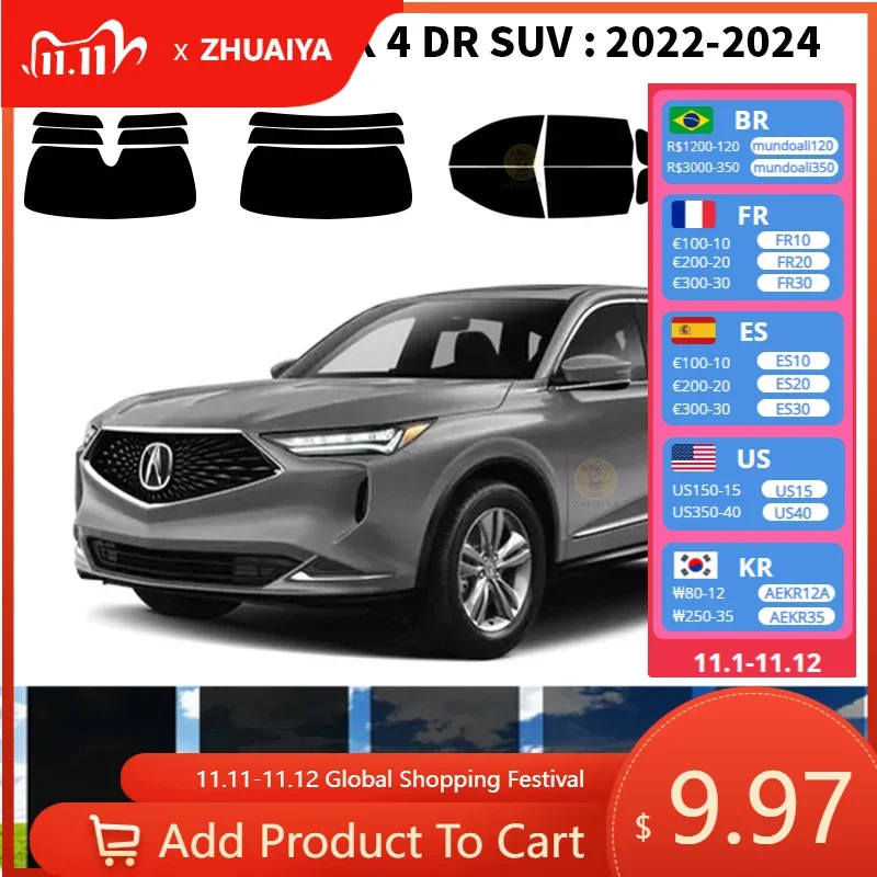 Precut-nanoceramics-car-UV-Window-Tint-Kit-Automotive-Window-Film-For ...