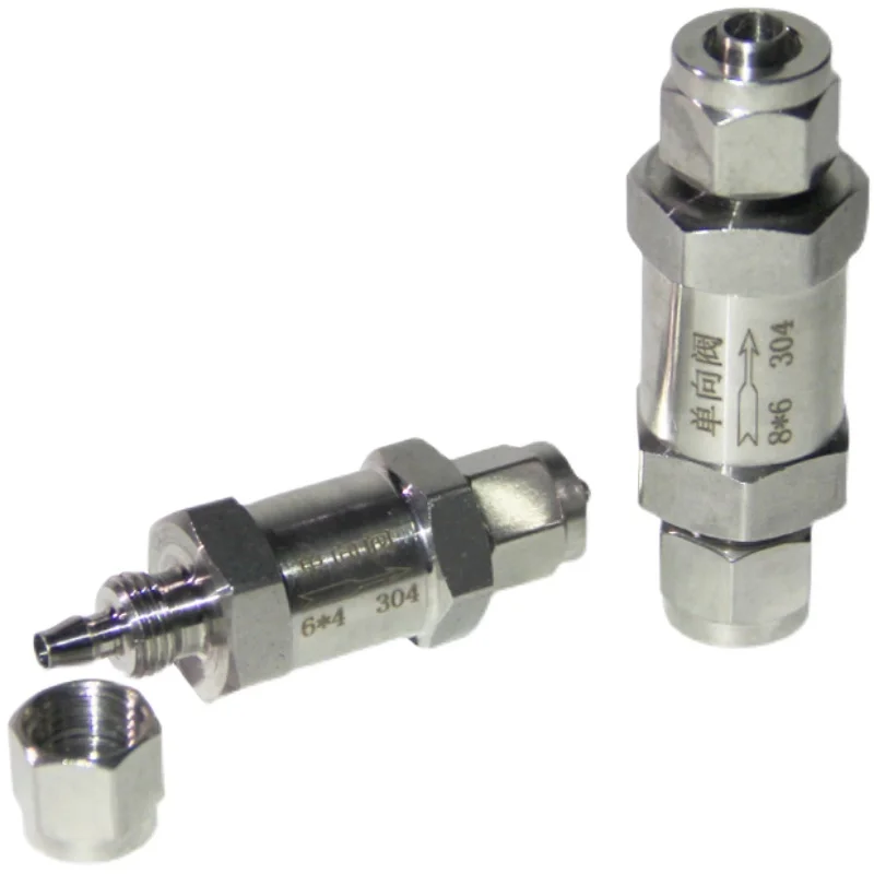 Fit 6 8 10 12mm Hose Quick Twist Screw Nut Check Valve One Way Non ...