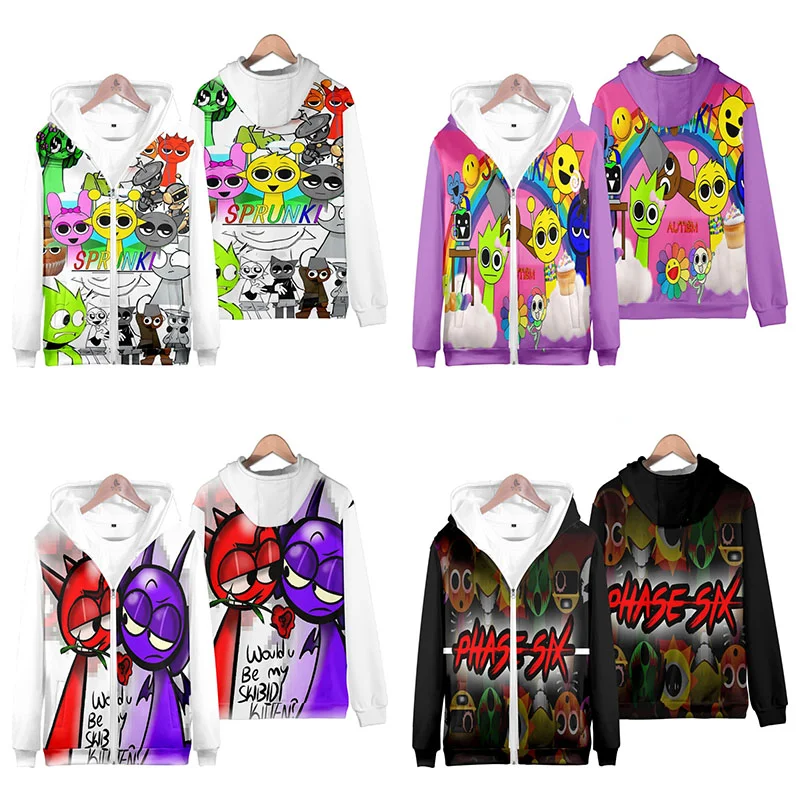 2024-Sprunki-Hoodie-Incredibox-Wenda-Pinki-Sweatshirt-Funny-Cartoon ...