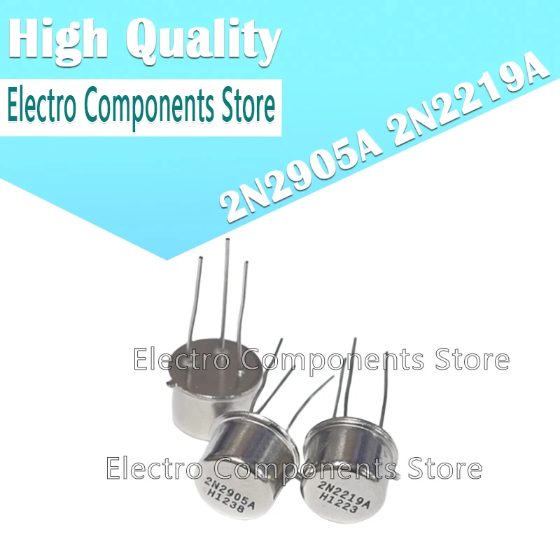Pair Triode 2N2905A 2N2219A TO-39 PNP Power Transistor Paired Gold ...