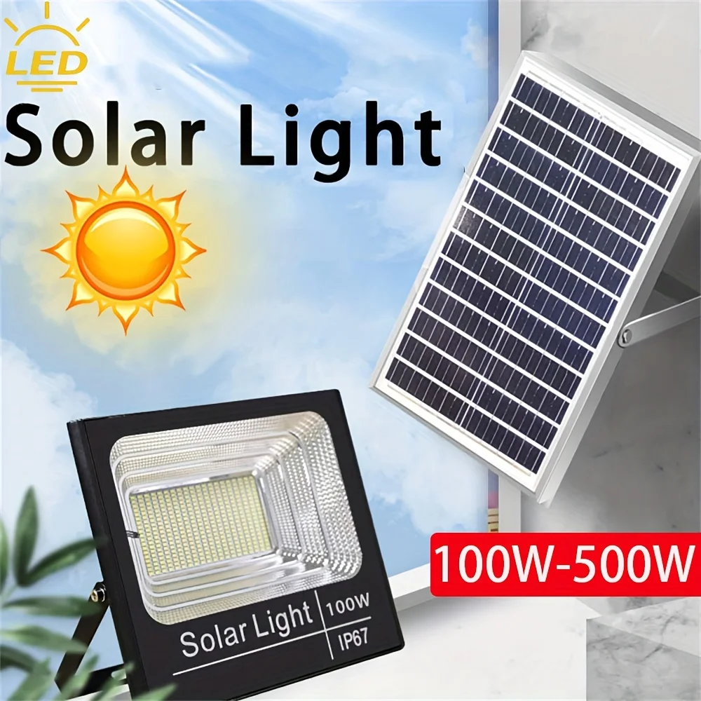 1pc-Solar-Projection-Lamp-100-200-300-500W-IP67-Waterproof-Ultra-bright ...