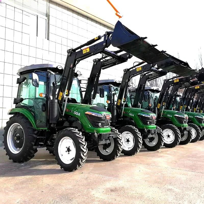 Tractor-agr-cola-peque-o-con-cargador-frontal-25-50-HP-4WD-equipo-de ...