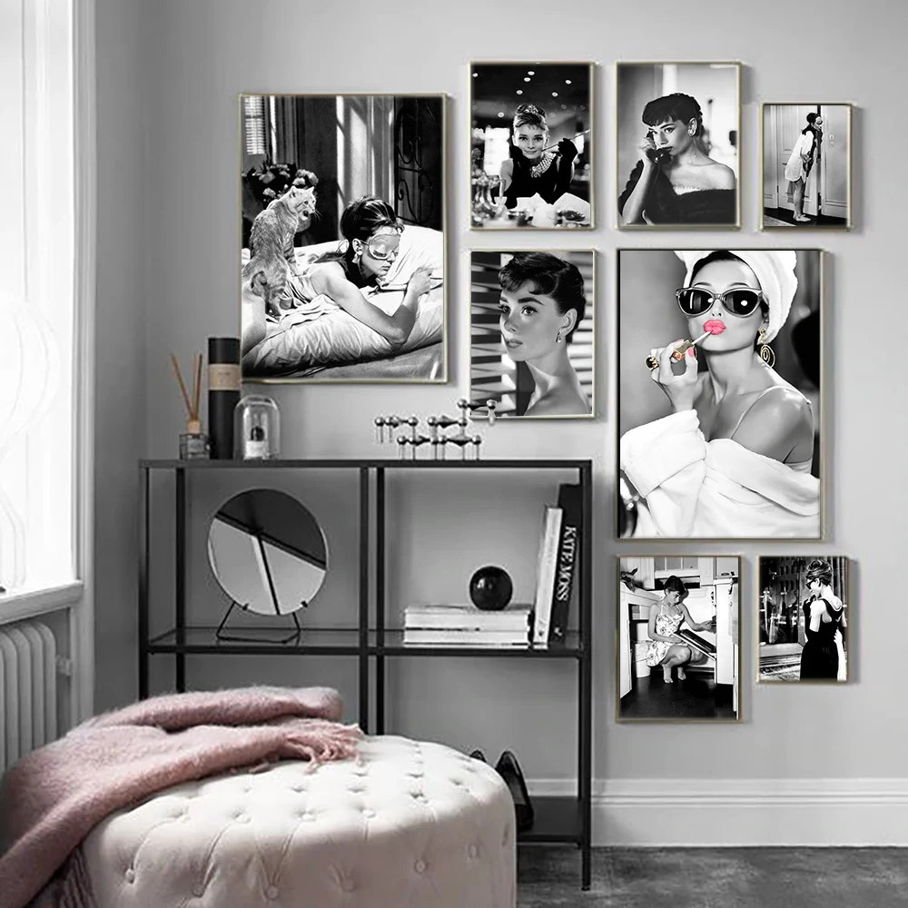 Audrey-Hepburn-Vintage-Movie-Posters-and-Prints-Wall-art-Decorative ...