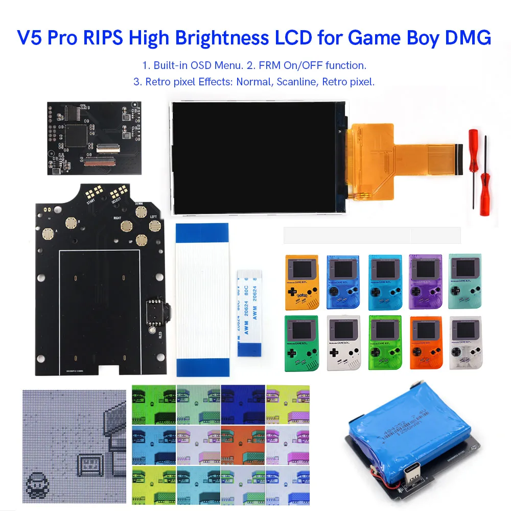 Pantalla-IPS-recargable-V5-Pro-carcasa-a-Color-Pixel-OSD-FRM ...