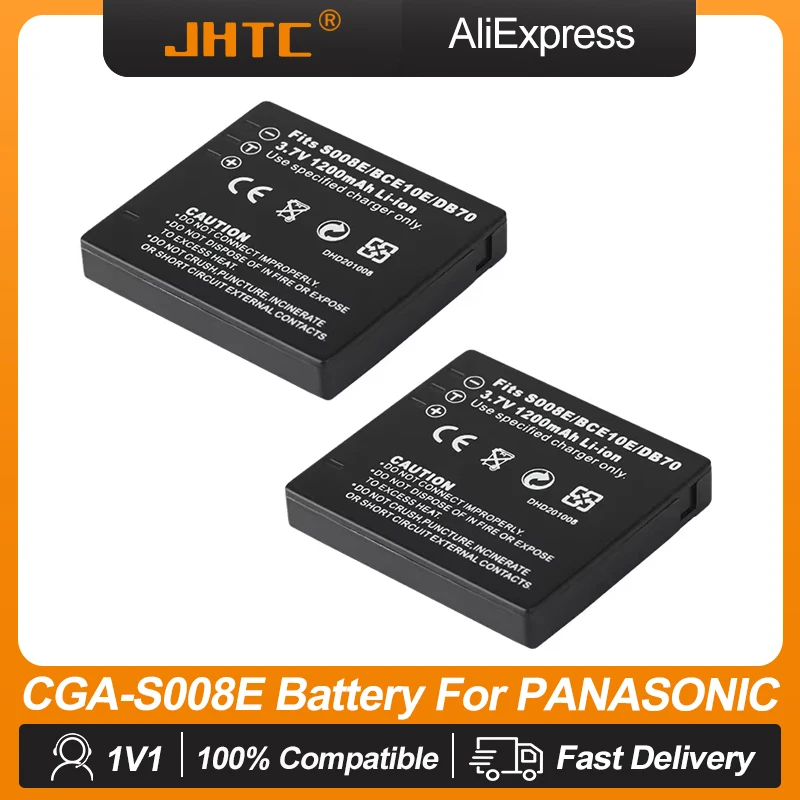 CGA-S008E CGA-S008A VW-VBJ10 Battery for Panasonic DMC-FS3 FS5 FS20 ...