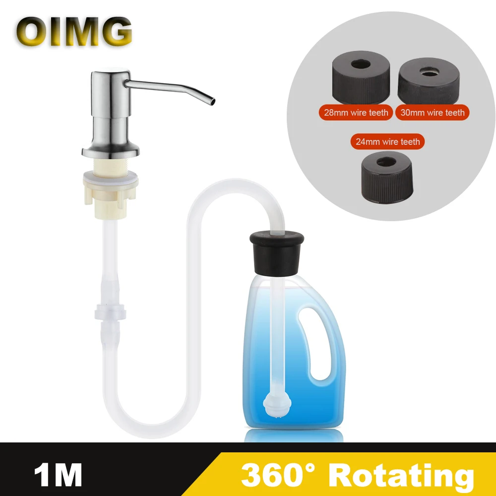 Stainless-Steel-Liquid-Soap-Dispenser-Bathroom-Kitchen-Sink-Countertop ...