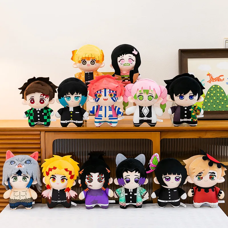20cm Demon Slayer Plush Dolls Cute Giyu Tomioka,Muichiro Tokito,Zenitsu ...