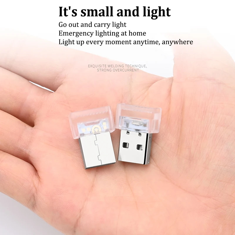 Colorful RGB Mini USB LED Car Light Auto Interior Atmosphere Light ...