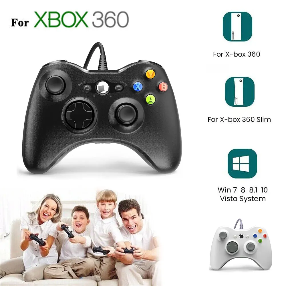 Microsoft-USB-Wired-Controller-para-PC-Jogo-Joystick-Gamepad-Console ...