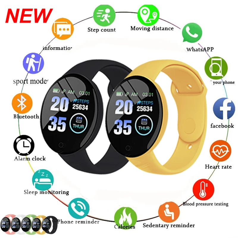 Macaron-reloj-inteligente-D18-para-hombre-y-mujer-accesorio-de-pulsera ...
