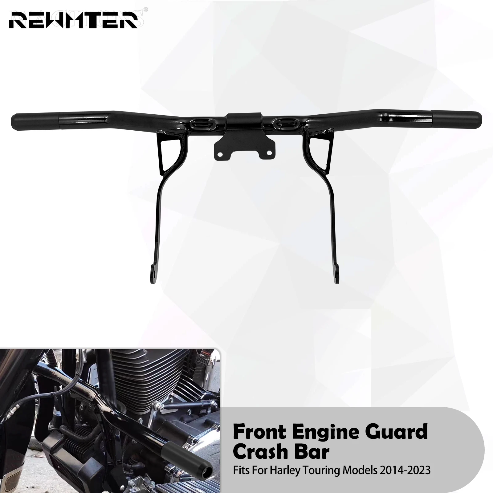 Motorcycle-Front-Highway-Engine-Guard-Crash-Bar-Black-Falling ...